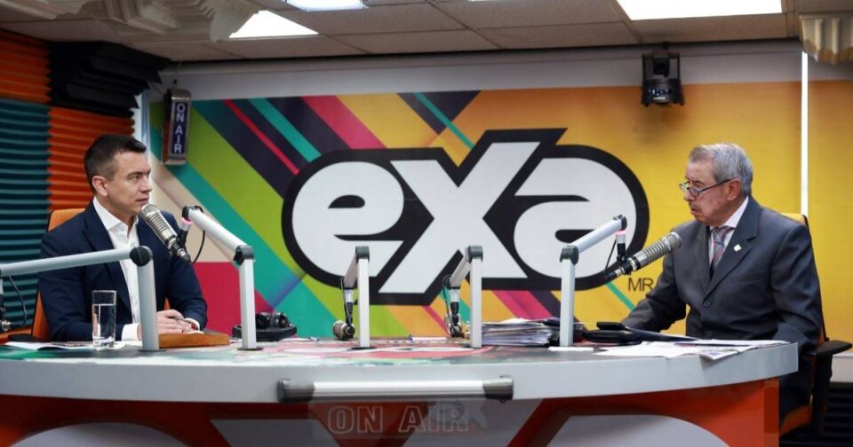 Noboa sorprende en entrevista y propone al periodista Miguel ...